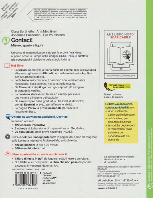 Contaci! Con tavole numeriche. Con espansione online. Vol. 1: Numeri ...