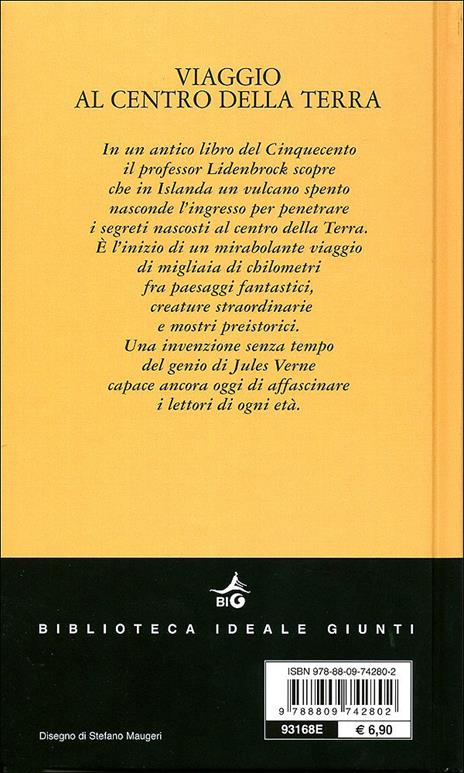 Viaggio al centro della terra - Jules Verne - Libro - Giunti Editore - Biblioteca Ideale Giunti ...