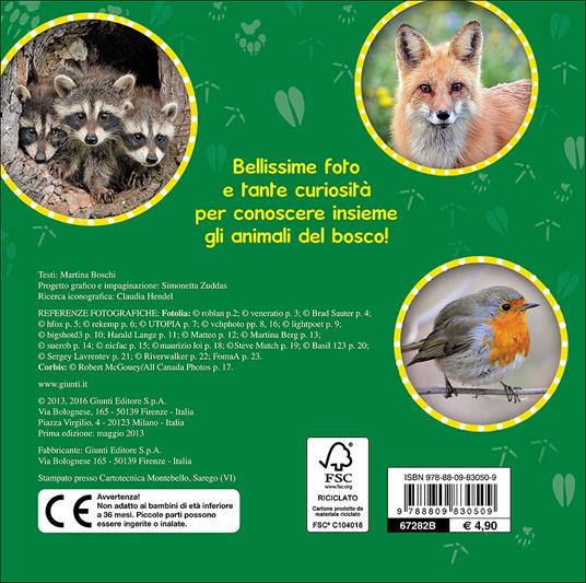 Animali del bosco. Ecco gli animali - Martina Boschi - Libro - Giunti ...