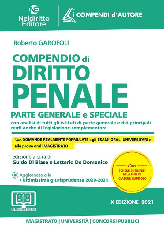 Compendio di diritto penale. Nuova ediz. - Libro - Neldiritto Editore - I compendi d'autore | IBS