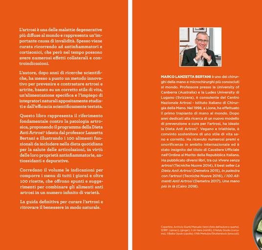 Anti artrosi. L'alimentazione per curare i dolori articolari e vivere ...