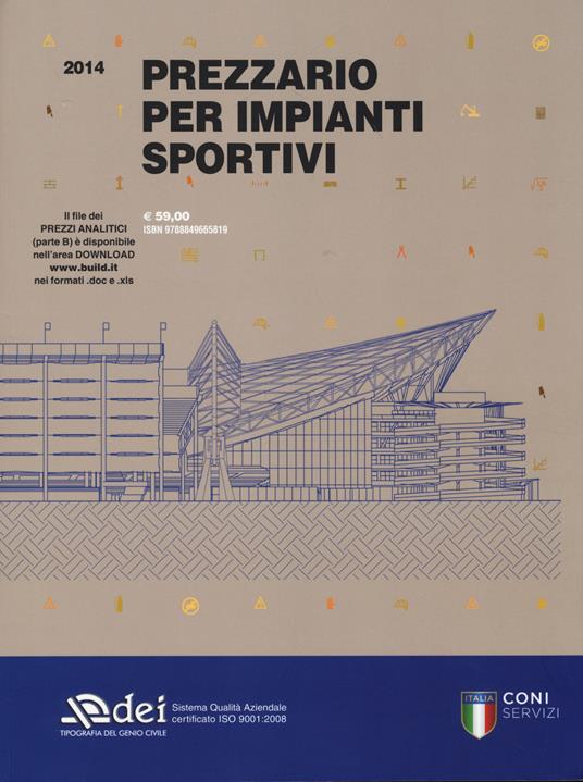 Prezzario per impianti sportivi 2014 - Libro - DEI - | IBS