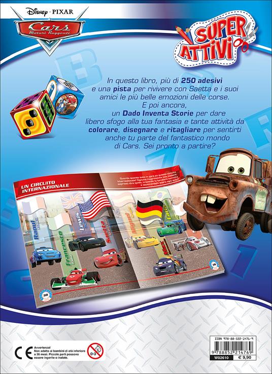 Cars. Motori ruggenti. Superattivi. Con adesivi. Ediz. illustrata ...