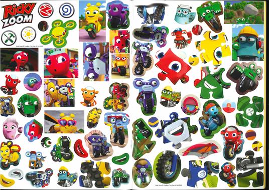 I moto sticker. Ricky Zoom. Con adesivi. Ediz. a colori - Libro - La ...