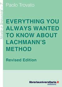 Everything you always wanted to know about Lachmann's method. A non ...