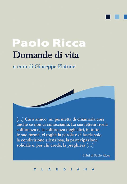 Domande di vita - Paolo Ricca - Libro - Claudiana - I libri di Paolo ...