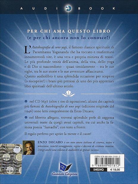 Autobiografia di uno yogi. Con libro - A. Paramhansa Yogananda - Libro - Ananda Edizioni ...