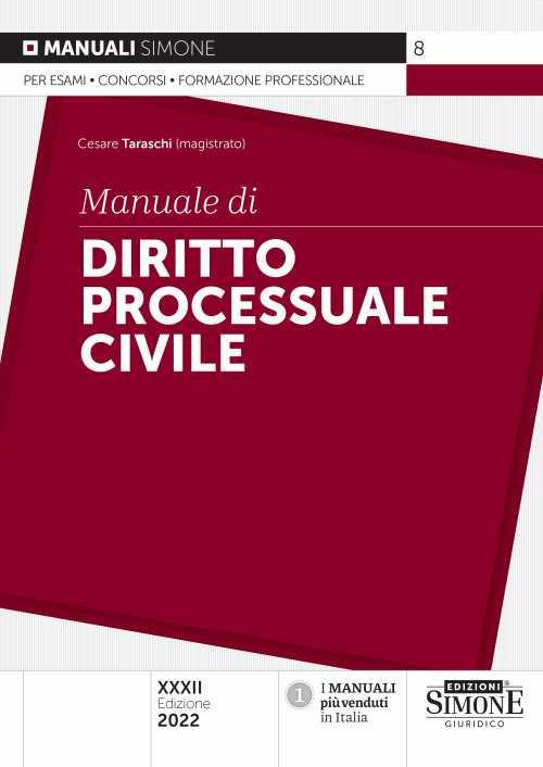 Manuale di diritto processuale civile - Cesare Taraschi - Libro - Edizioni Giuridiche Simone ...