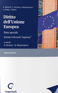 Diritto dell'Unione Europea. Parte speciale. Estratto Università ...