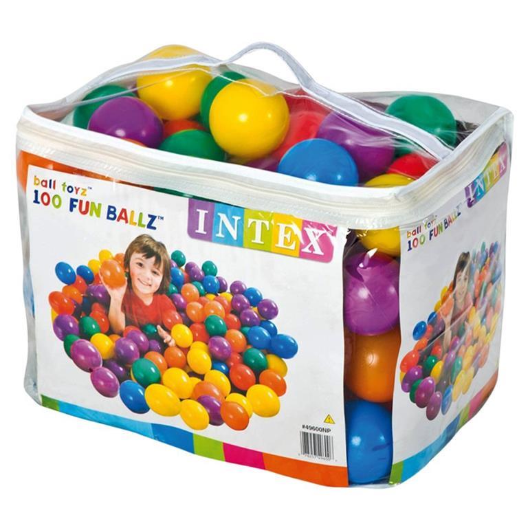 Palline colorate plastica gioco 49600 Fun Balls 8 cm set 100 pezzi ...