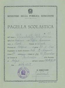 Pagella scolastica. Scuola Elementare, Fontanelice, 1952/57 - Libro ...