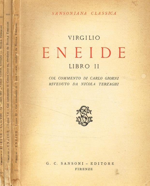 Eneide libro II, VI, VIII - Publio Virgilio Marone - Libro Usato ...