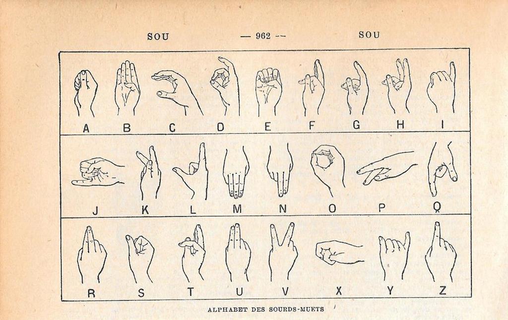 Alphabet des sourds-muets. Stampa 1954 - Libro Usato - Larousse - | IBS