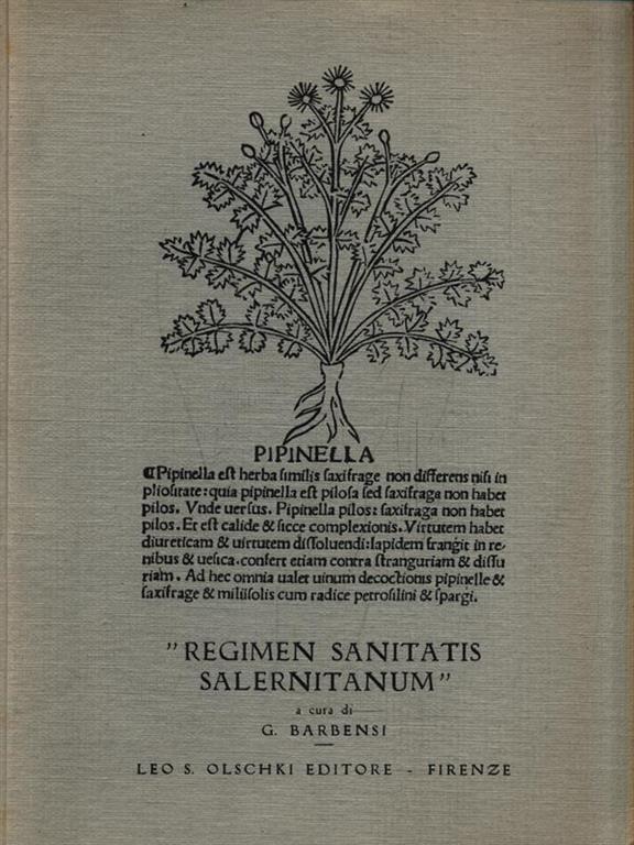 Regimen sanitatis salenitanum - Esemplare n. 171 - Gustavo Barbensi ...