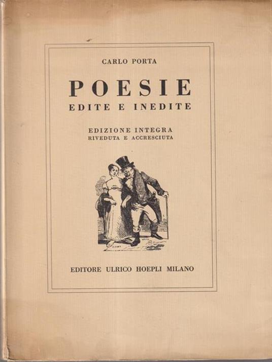 Poesie Edite E Inedite Carlo Porta Libro Usato Hoepli Ibs
