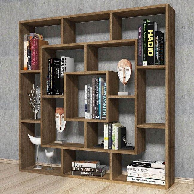 HOMEMANIA Libreria Frame Scaffale, Mobile. Con Ripiani. Da Salotto ...